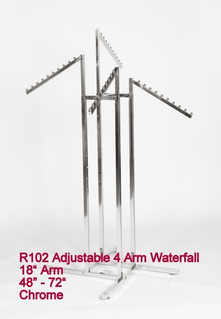 Adjustable 4 Arm Rail - Waterfall Arms