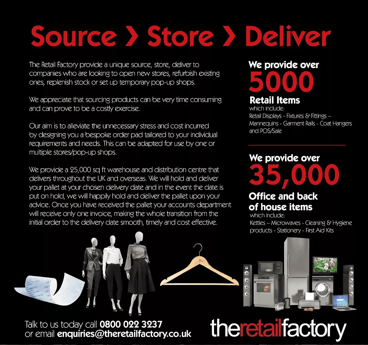 Source, Store, Deliver. - The Retail Factory