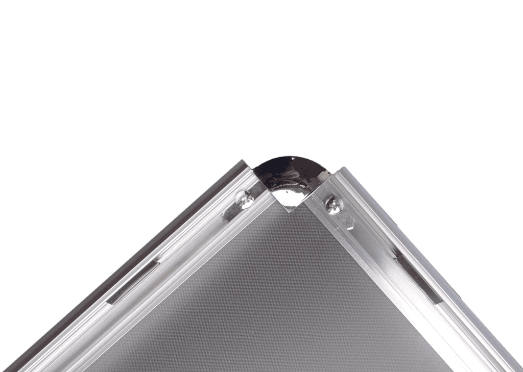 Silver A2 Snap Frame with Rounded Corners
