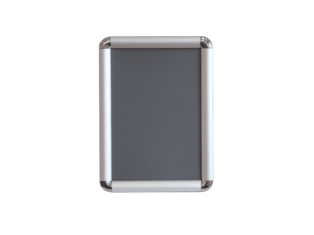Silver A4 Snap Frame with Rounded Corners