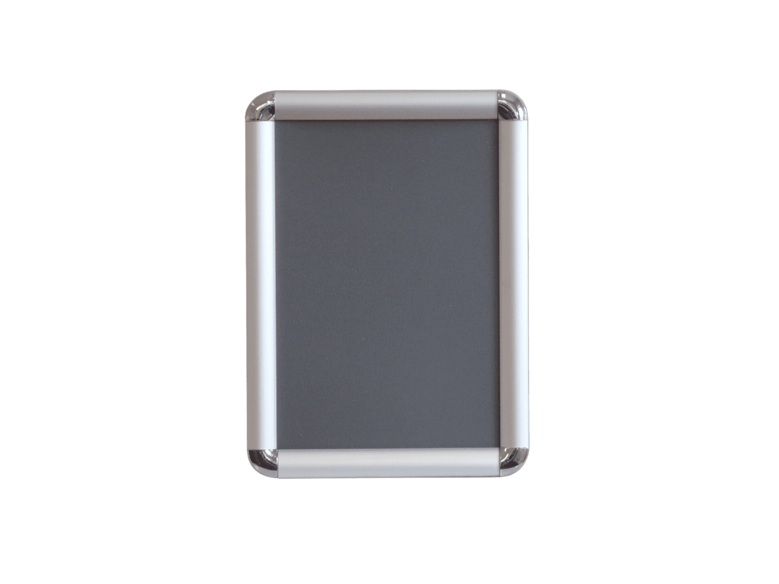 Silver A4 Snap Frame with Rounded Corners